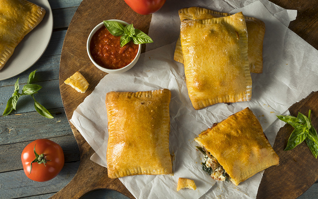 Pizza pochette jambon mozzarella - La Guilde Culinaire