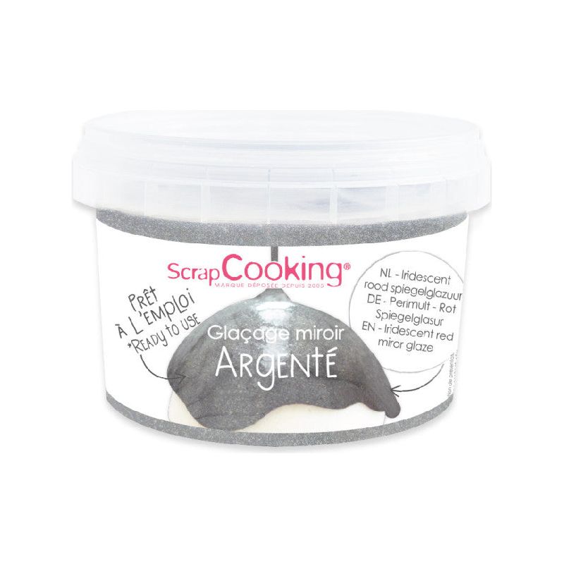 Silver ready to use mirror glaze mix 300g – Scrapcooking – La Guilde ...