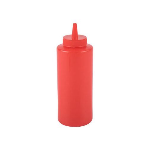 Bouteille À Pression Ouverture Large En Plastique Rouge 12 Oz - SG - La ...