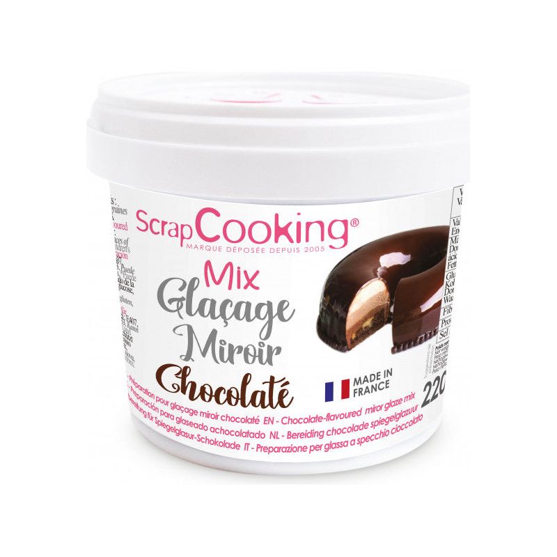 Chocolate mirror glaze 220g - Scrapcooking - La Guilde Culinaire