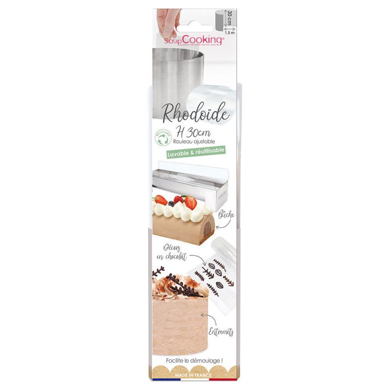 Ruban rhodoïde entremets 1,5 m x H.30 cm - Scrapcooking - La Guilde ...